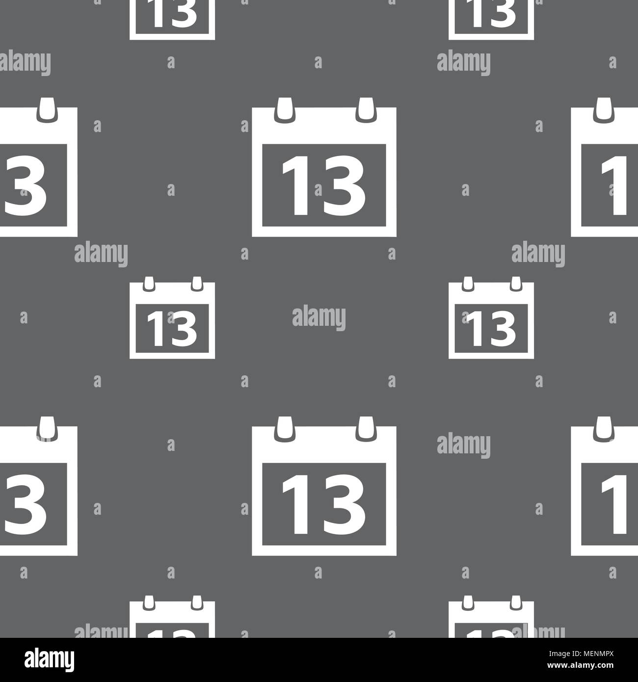 Calendar sign icon. days month symbol. Date button. Seamless pattern on ...