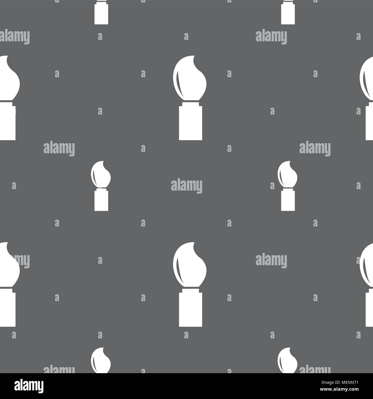 Paint brush sign icon. Artist symbol. Seamless pattern on a gray ...