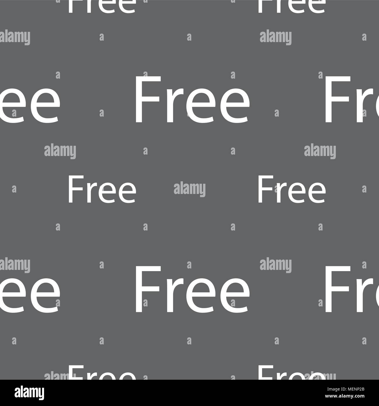 Free sign icon. Special offer symbol. Seamless pattern on a gray ...