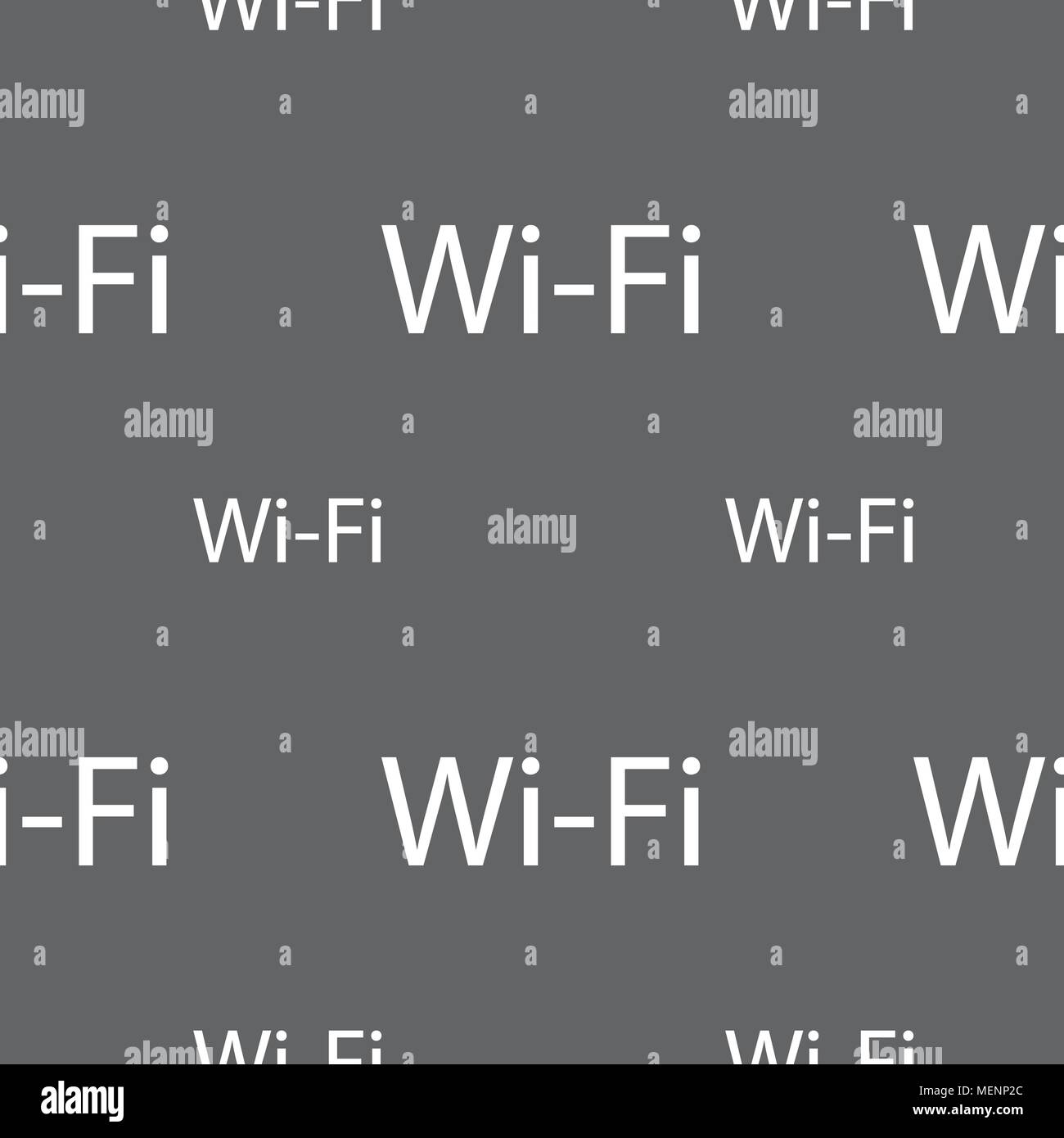 Free wifi sign. Wi-fi symbol. Wireless Network icon. Seamless pattern ...