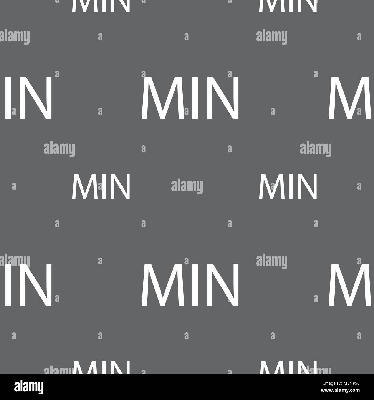 minimum sign icon. Seamless pattern on a gray background. Vector ...