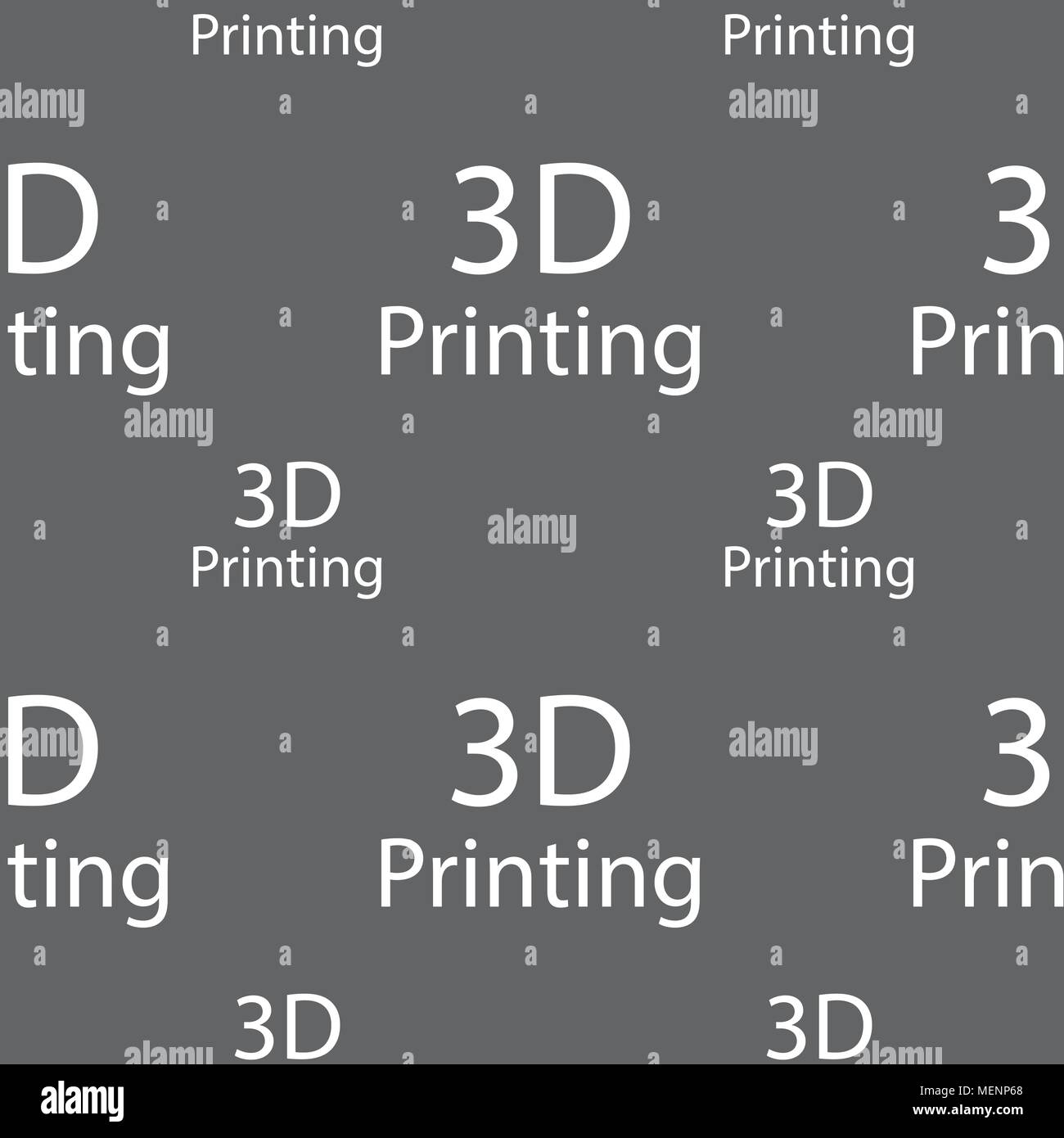 3D Print sign icon. 3d-Printing symbol. Seamless pattern on a gray ...