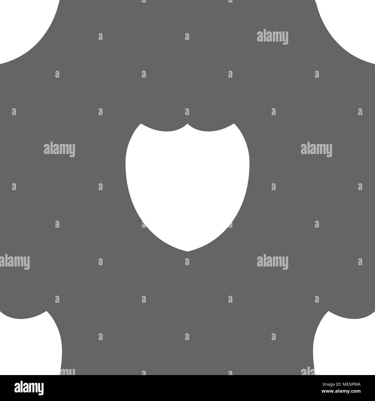 Shield sign icon. Protection symbol. Seamless pattern on a gray ...