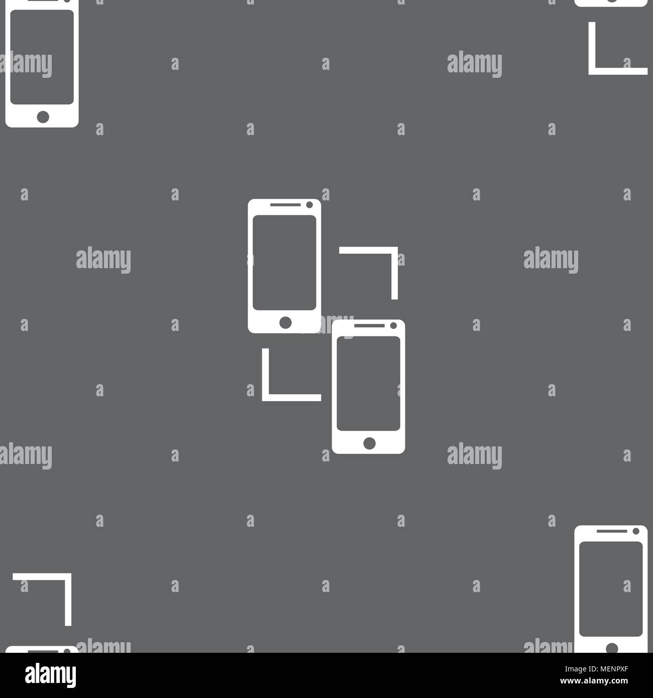 Synchronization sign icon. communicators sync symbol. Data exchange ...