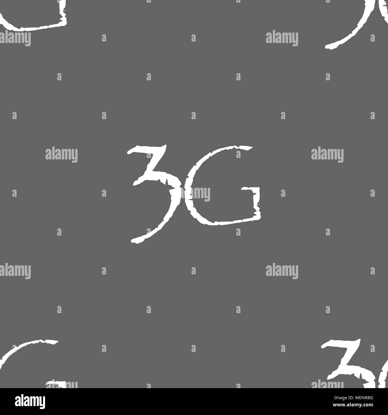 3G sign icon. Mobile telecommunications technology symbol. Seamless ...