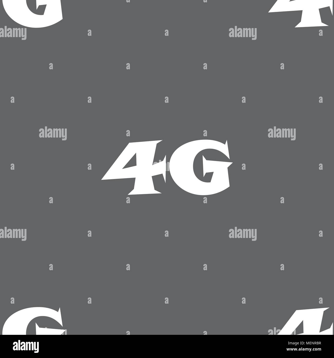 4G sign icon. Mobile telecommunications technology symbol. Seamless ...