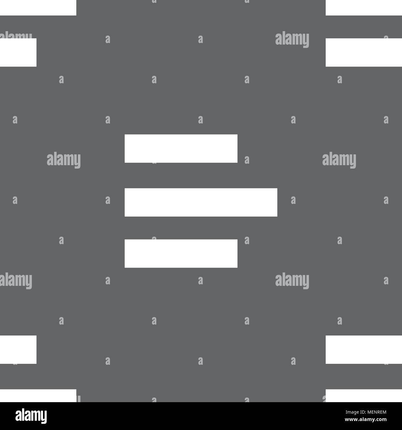 Left-aligned icon sign. Seamless pattern on a gray background. Vector ...