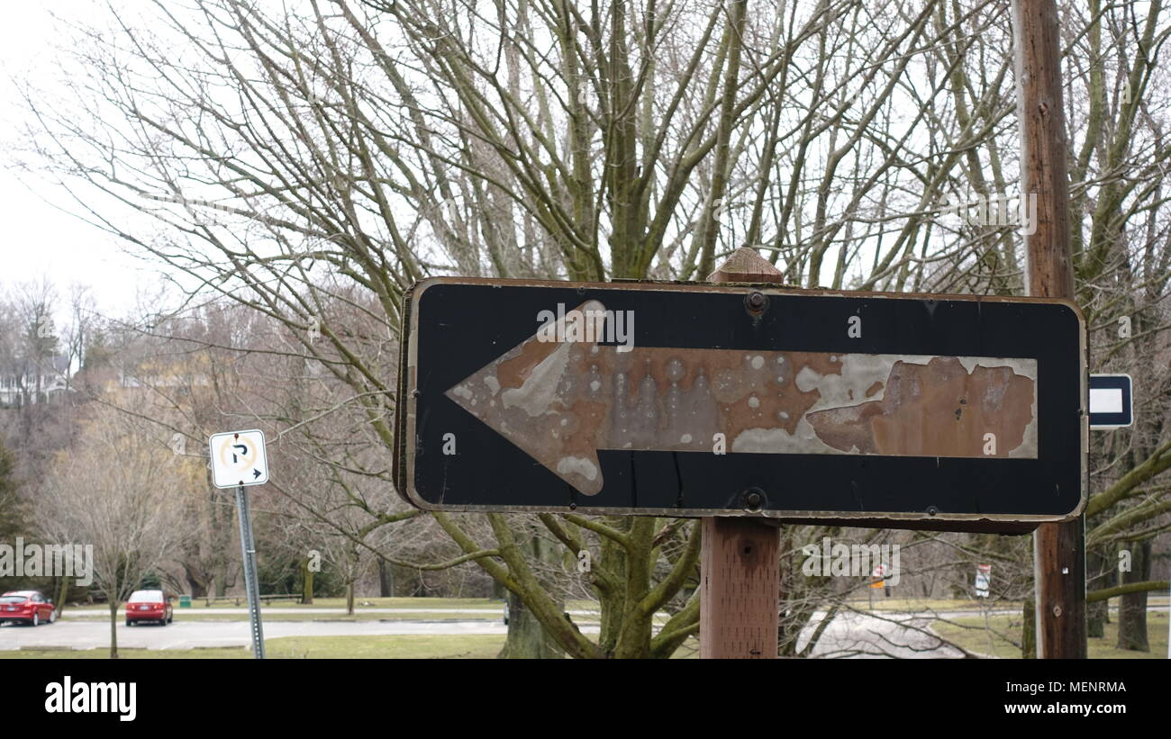 Various road signs, signage, etc. Indicates things you can and cannot ...