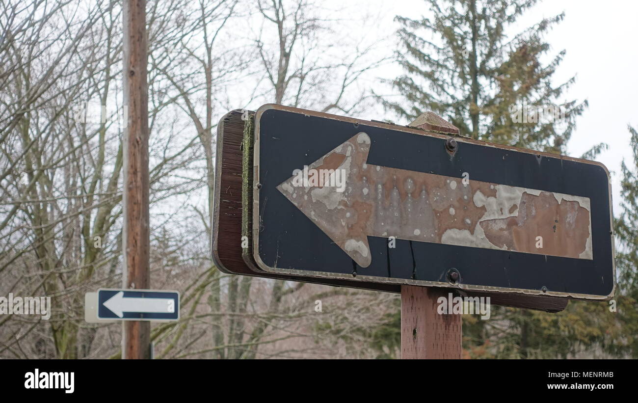 Various road signs, signage, etc. Indicates things you can and cannot ...