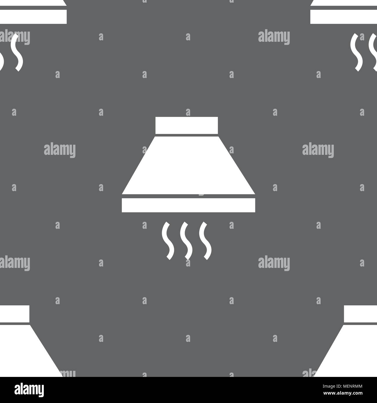 Kitchen hood icon sign. Seamless pattern on a gray background. Vector ...