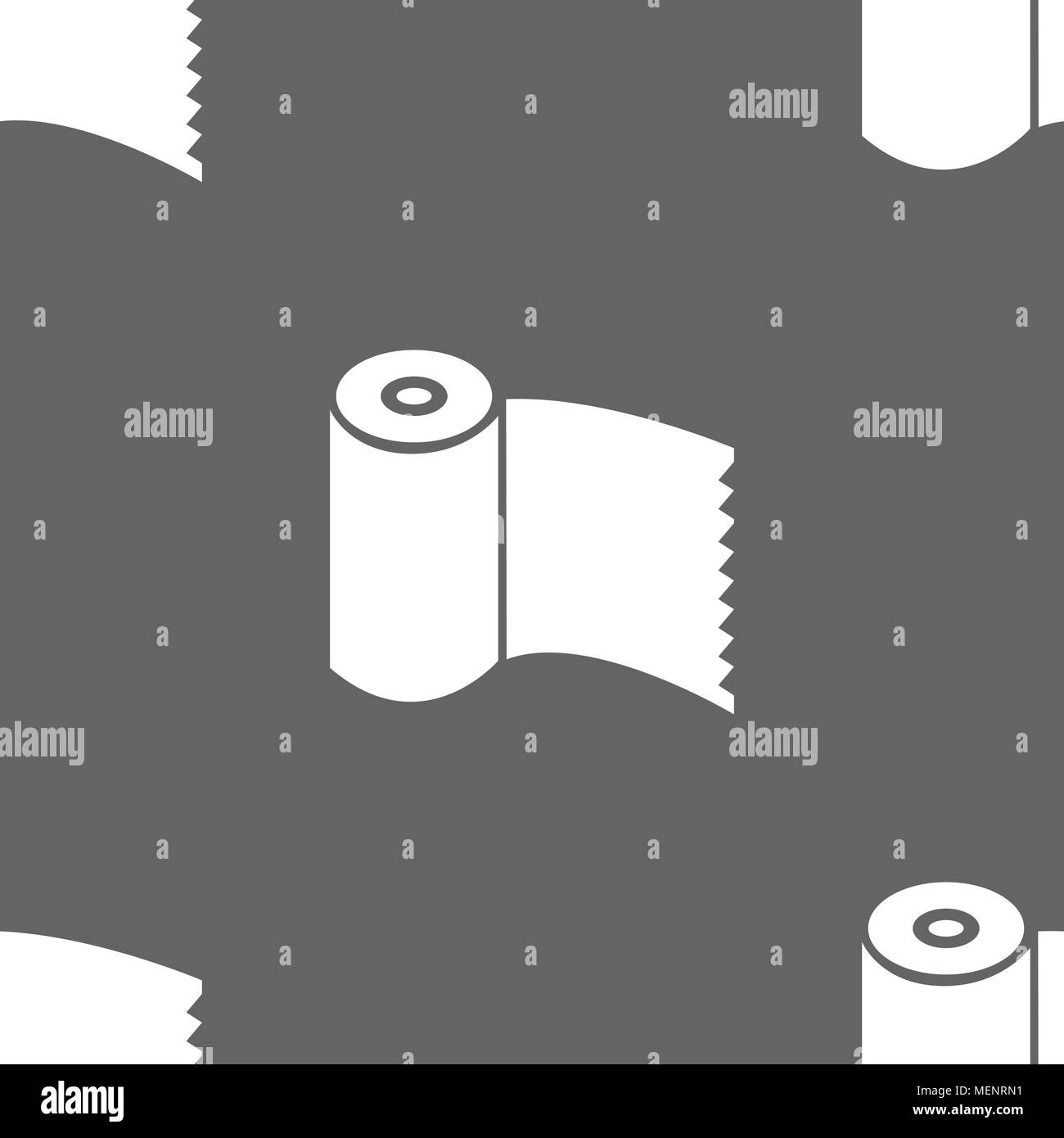 Toilet paper, WC roll icon sign. Seamless pattern on a gray background ...
