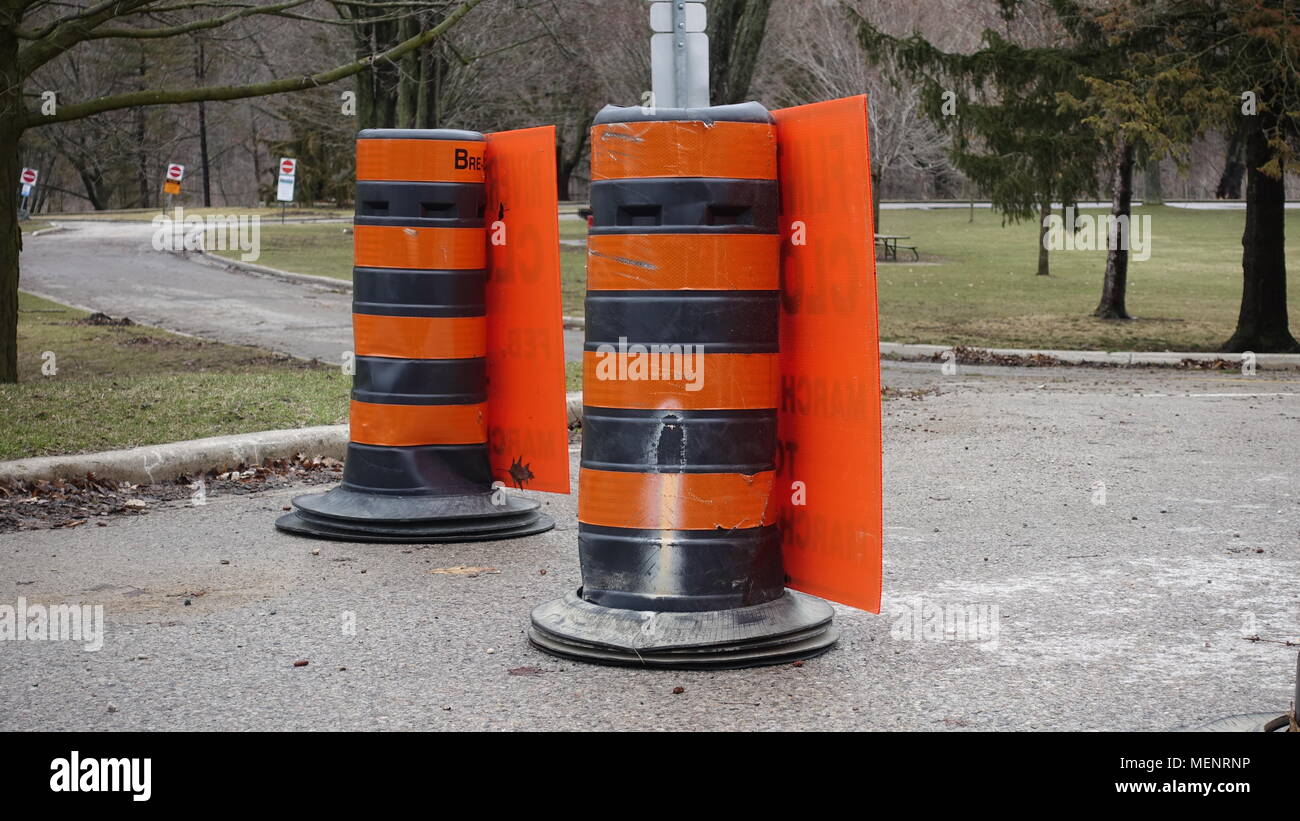 Various road signs, signage, etc. Indicates things you can and cannot ...