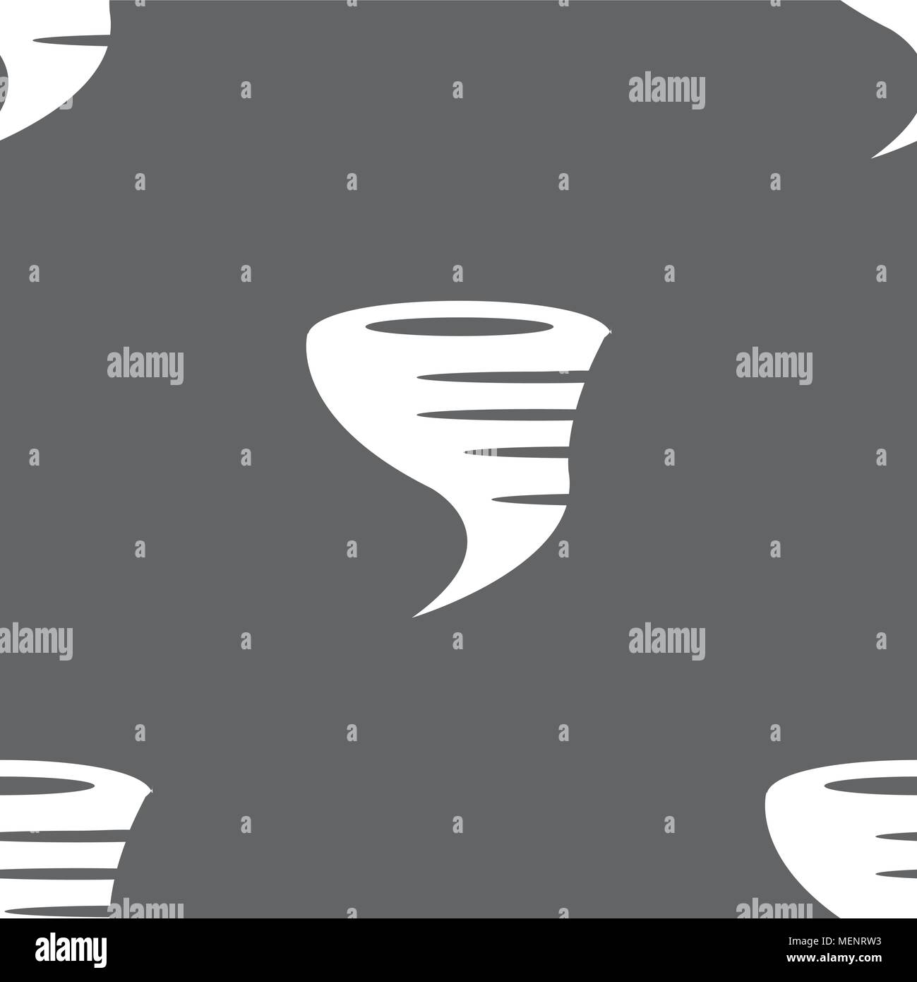 Tornado icon. Seamless pattern on a gray background. Vector ...