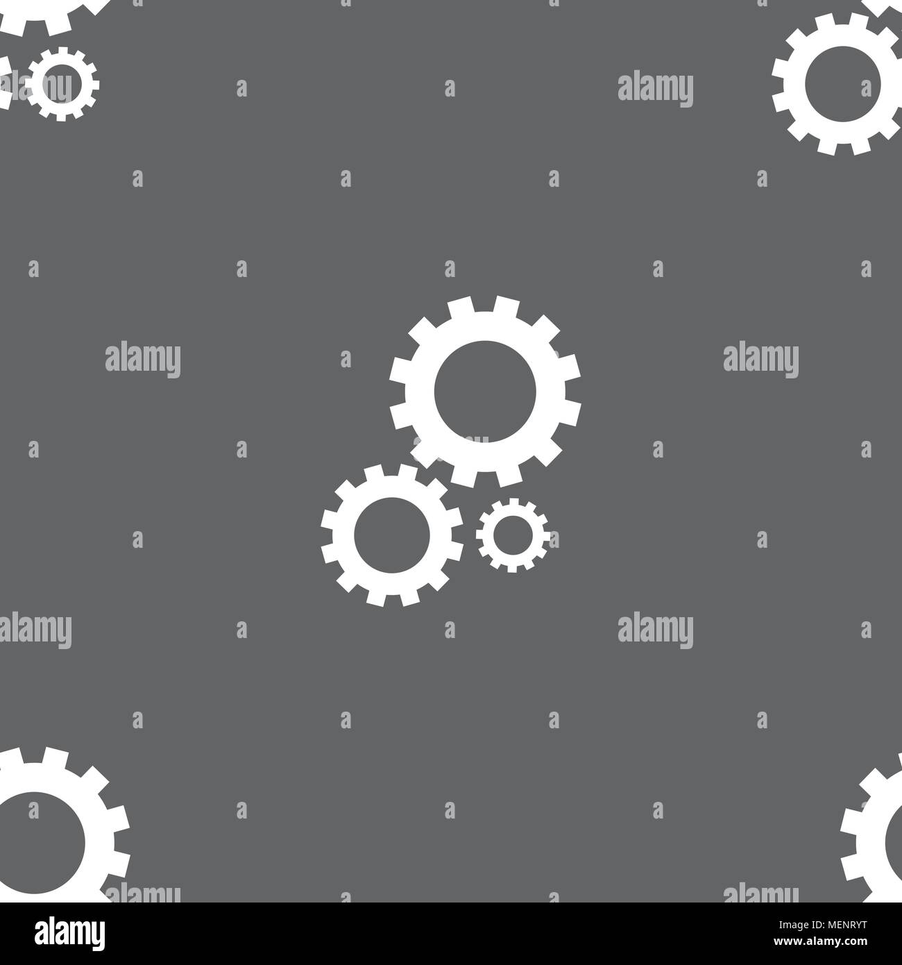 Cog settings sign icon. Cogwheel gear mechanism symbol. Seamless ...