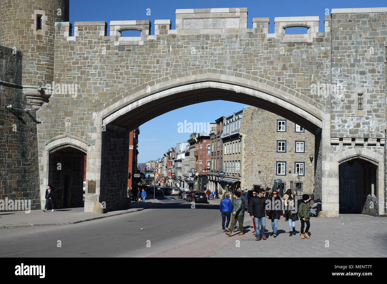 St John Gate in Old Quebec City, a popular destination in the heart of ...