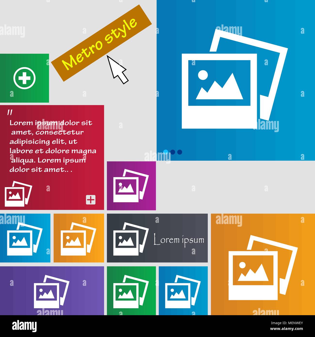 File JPG icon sign. buttons. Modern interface website buttons with cursor pointer. Vector ...