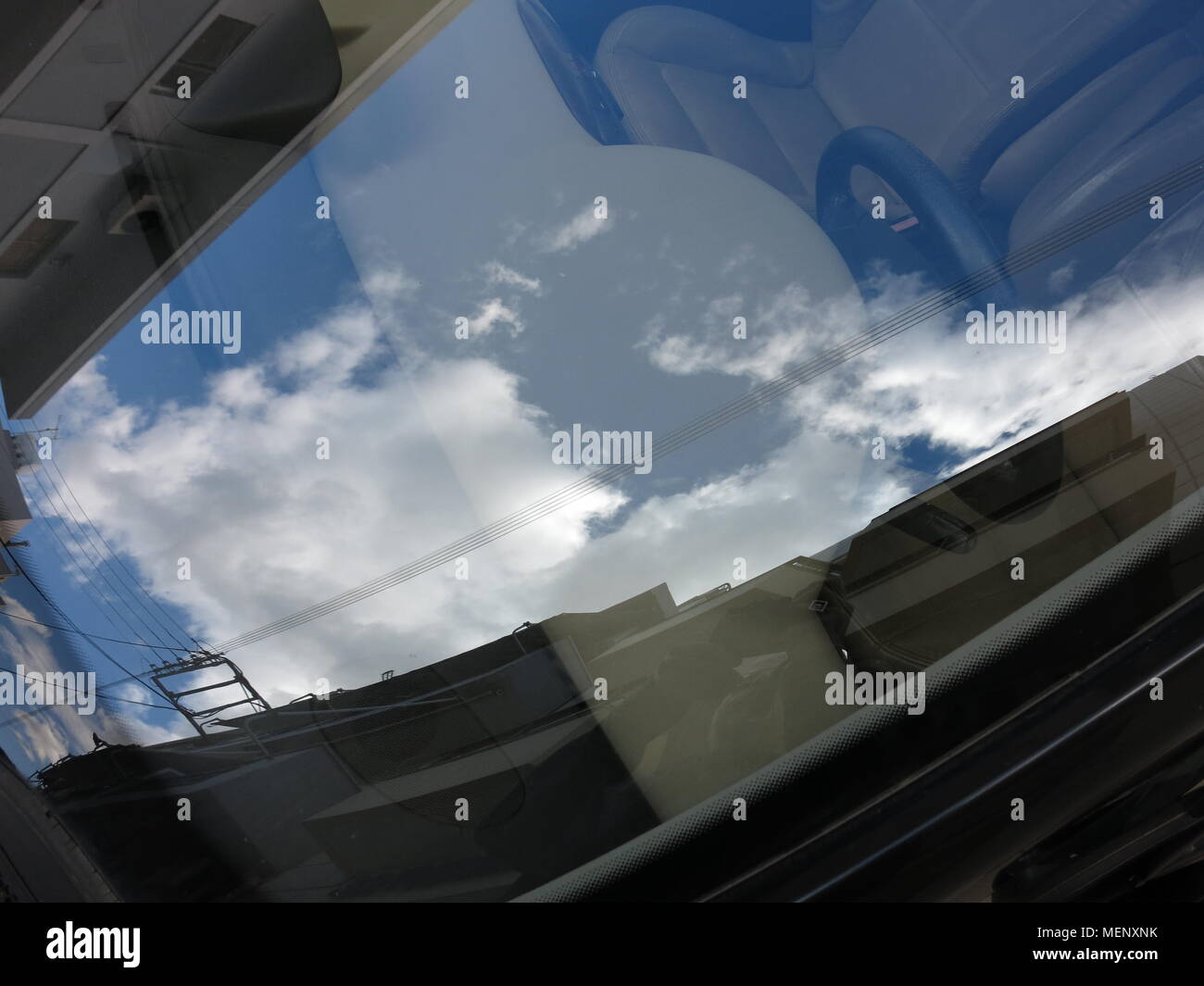 Curved glass windshield hi-res stock photography and images - Alamy