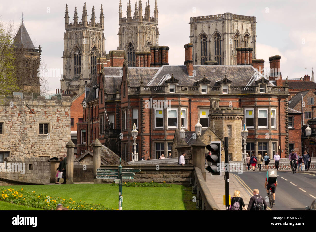 The iconic York Minster can be seen in this photograph, with Lendal ...