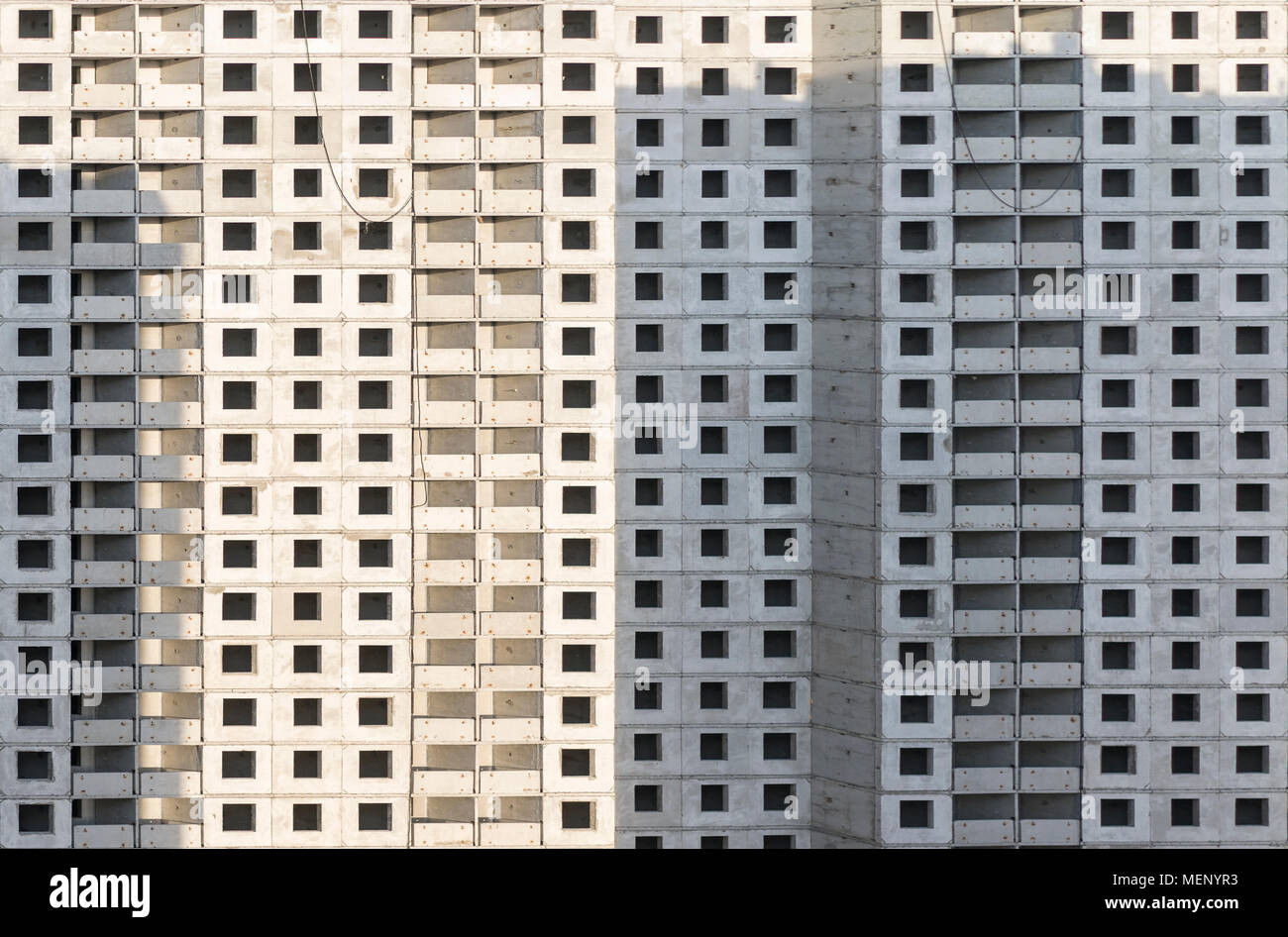 high-rise concrete house under construction. background Stock Photo - Alamy