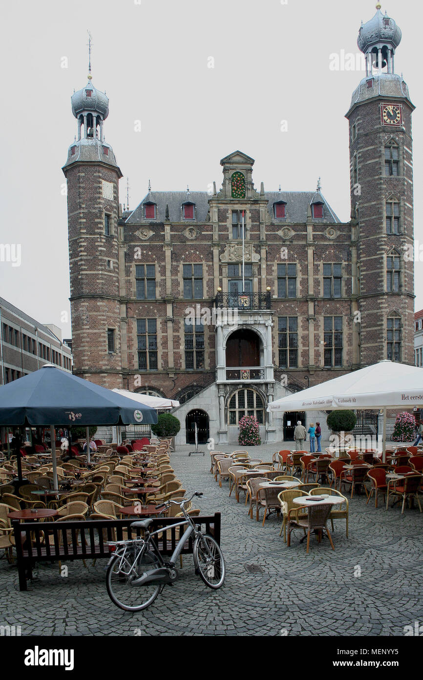 Netherlands,Holland,Limburg,Venlo,june 2016:Terrace in front of the ...