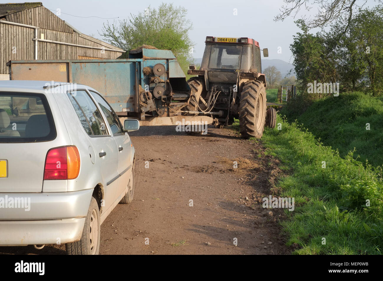 Tractors blocking road hi-res stock photography and images - Alamy