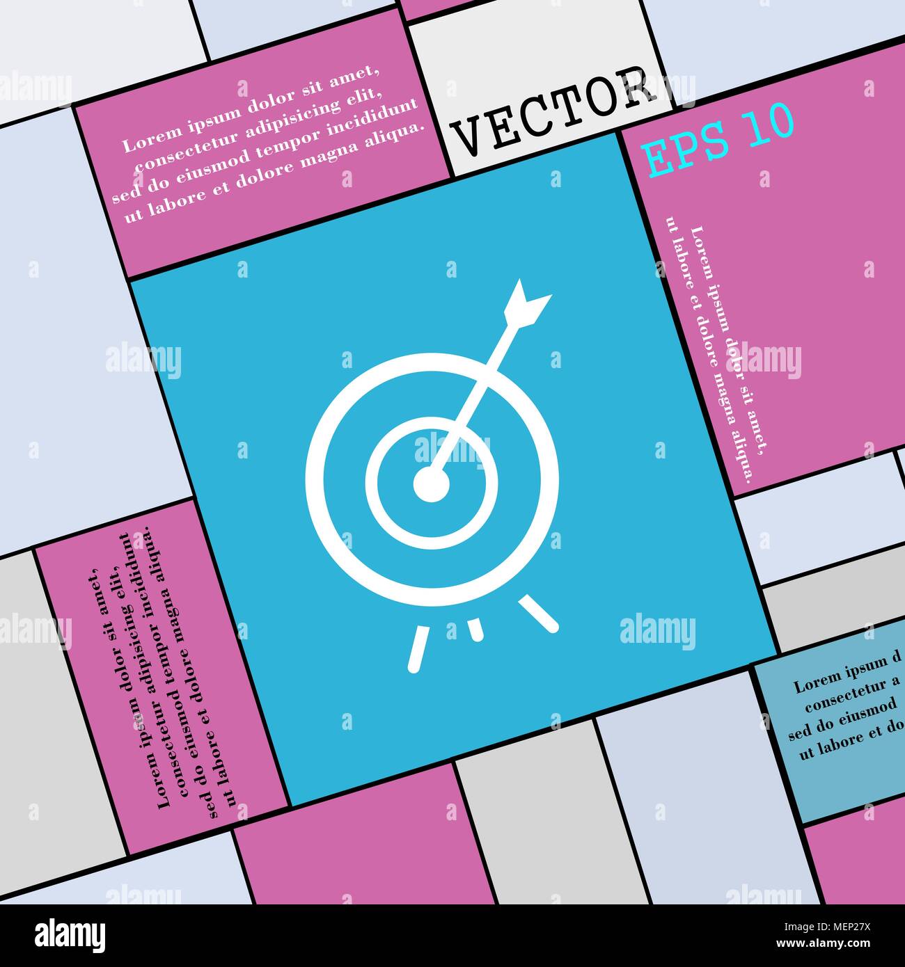 Target icon sign. Modern flat style for your design. Vector ...