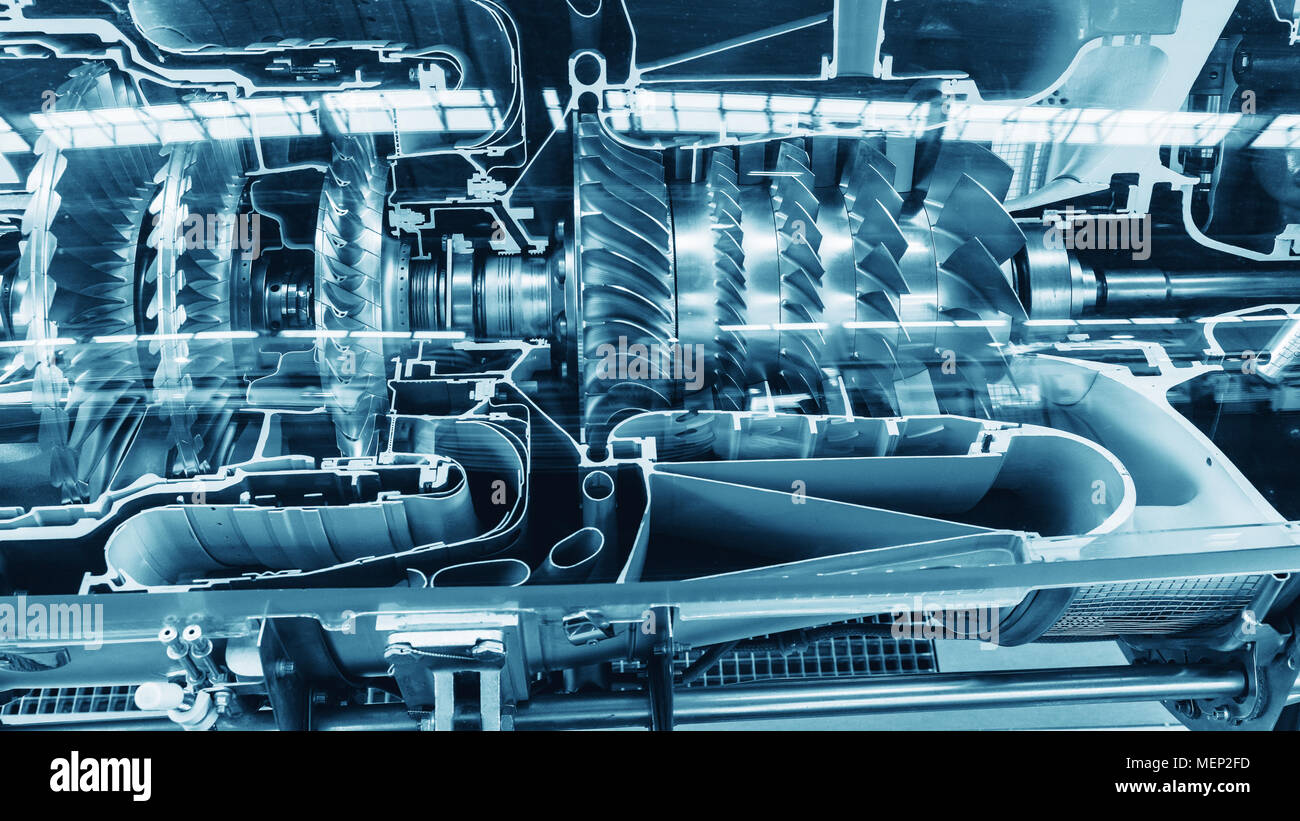 Turbine Engine Profile. Aviation Technologies. Aircraft jet engine ...