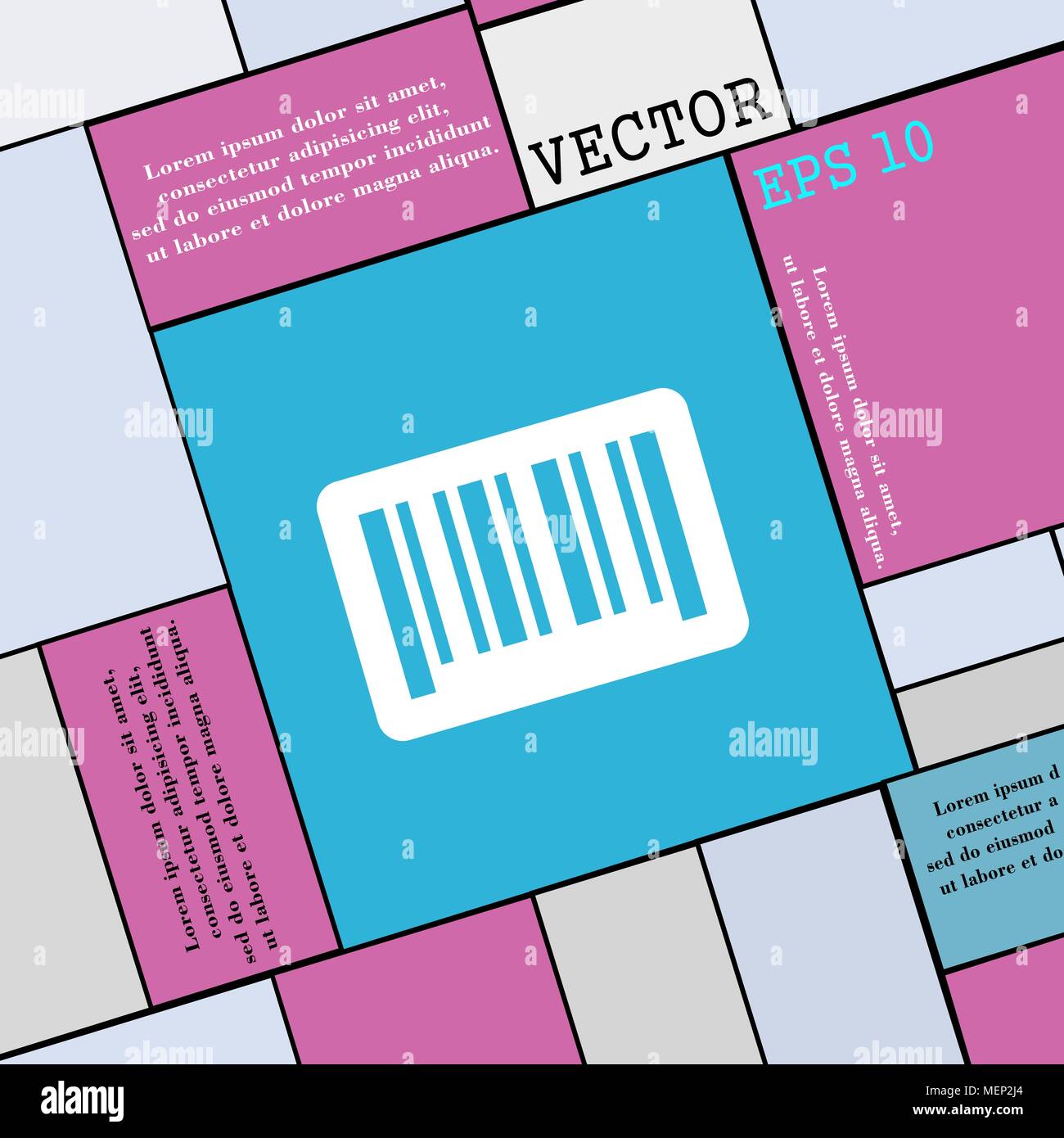 barcode icon sign. Modern flat style for your design. Vector ...