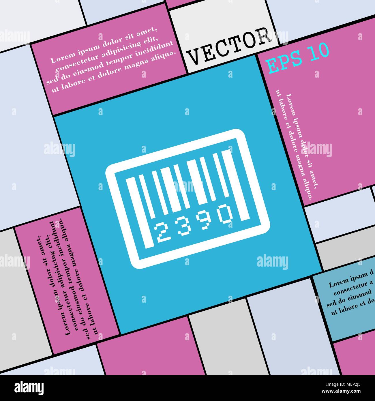 barcode icon sign. Modern flat style for your design. Vector ...
