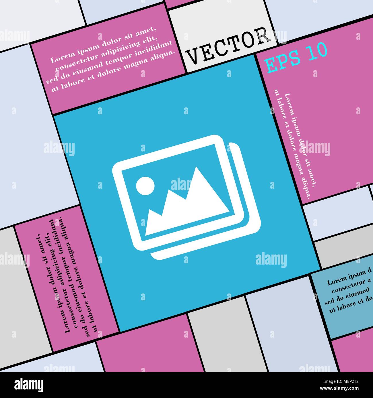 images, jpeg, photograph icon sign. Modern flat style for your design ...