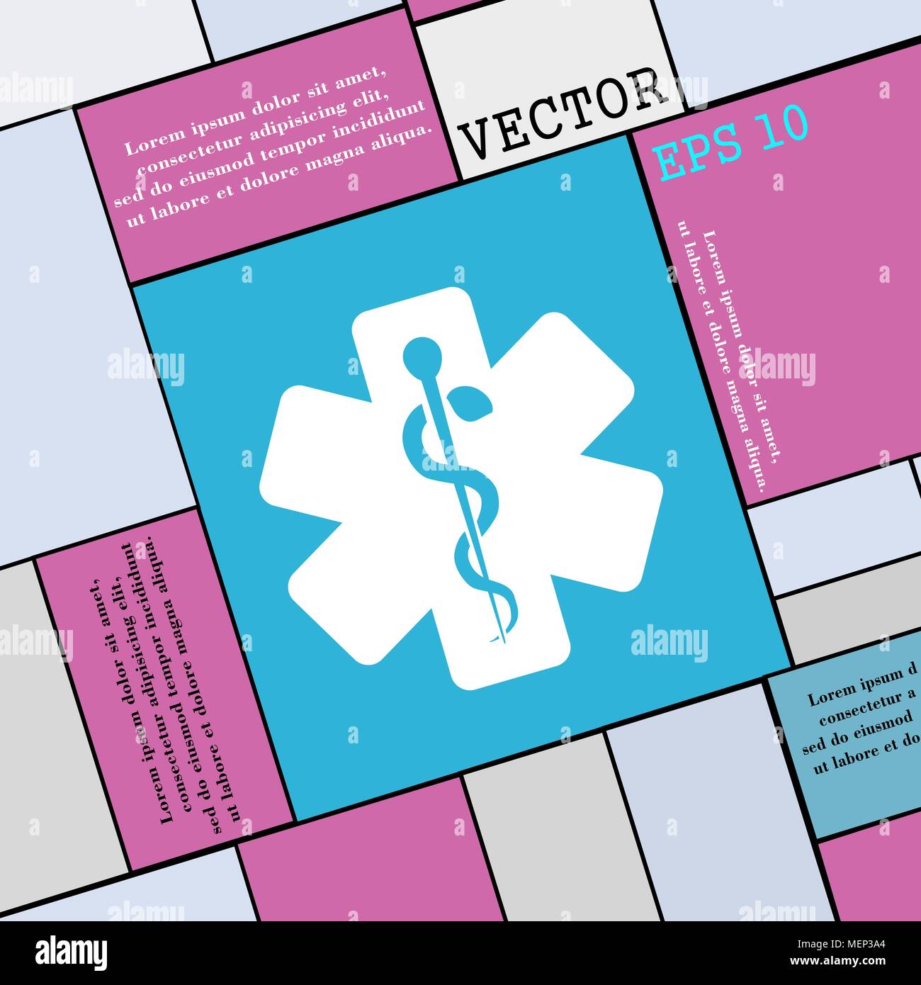 Medicine icon sign. Modern flat style for your design. Vector ...