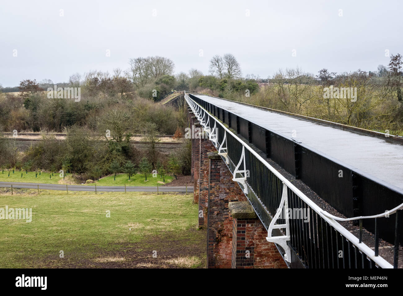 The Edstone Aqueduct from above Stock Photo - Alamy