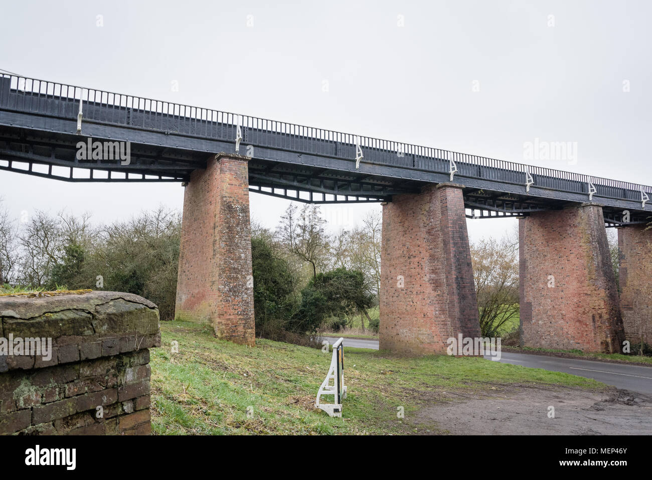 The Edstone Aqueduct from below Stock Photo - Alamy