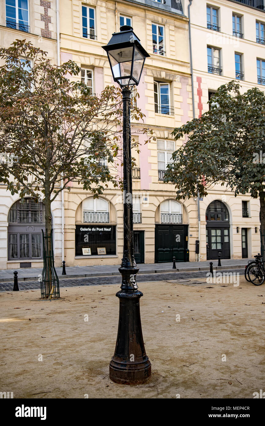 Beautiful street lamp in a park Stock Photo - Alamy