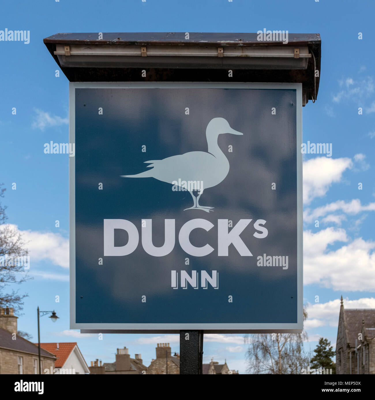 Duck's Inn sign, Aberlady, East Lothian, Scotland Stock Photo - Alamy