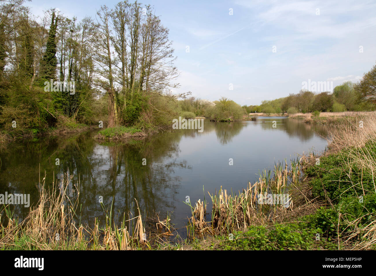 Watermead Country Park in Leicestershire, England, a network of lakes ...