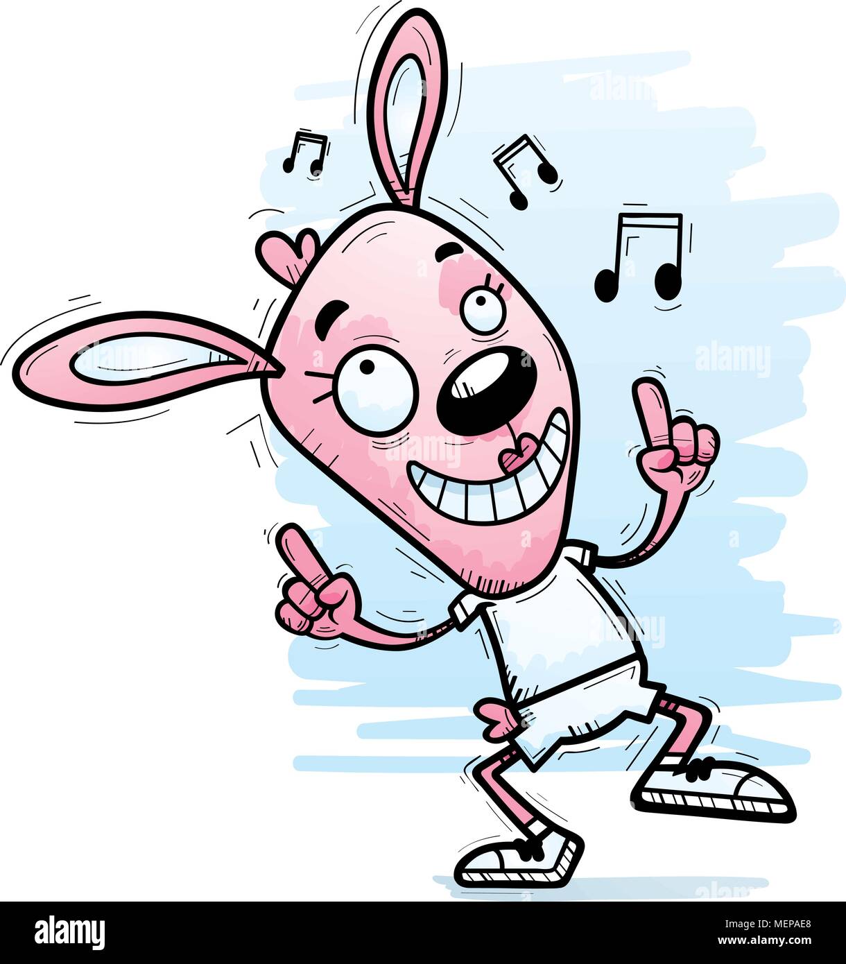 Dancing rabbit cartoon hi-res stock photography and images - Alamy