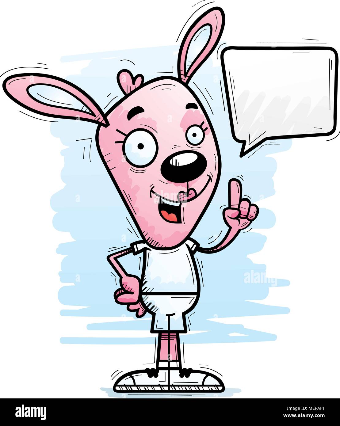 Talking rabbit Stock Vector Images - Alamy