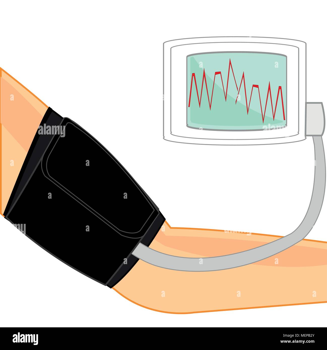 Vector measurement blood pressure Stock Vector Images - Alamy