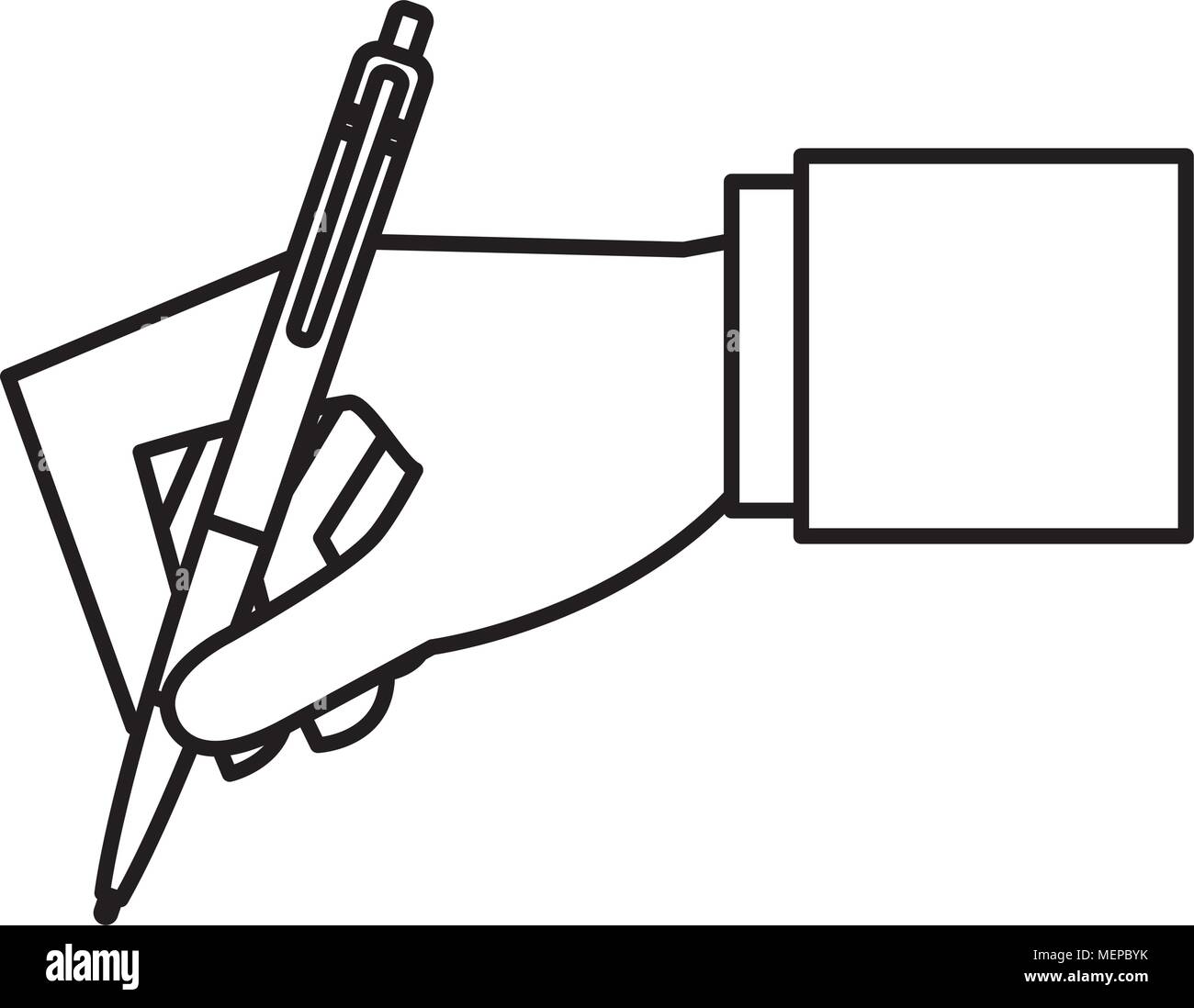 hand writing with pencil Stock Vector Image & Art - Alamy