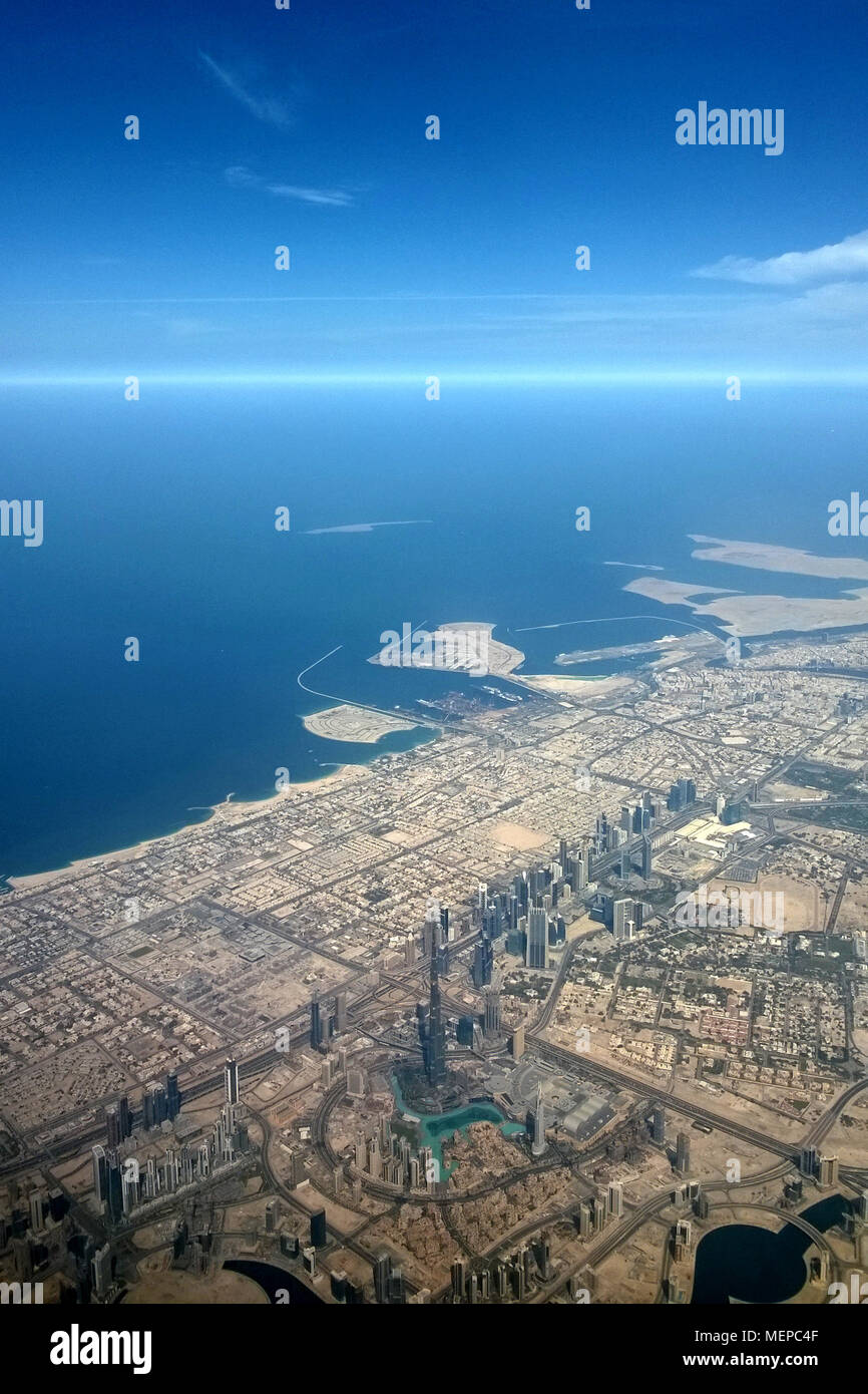 Aerial View of Dubai, UAE Stock Photo - Alamy