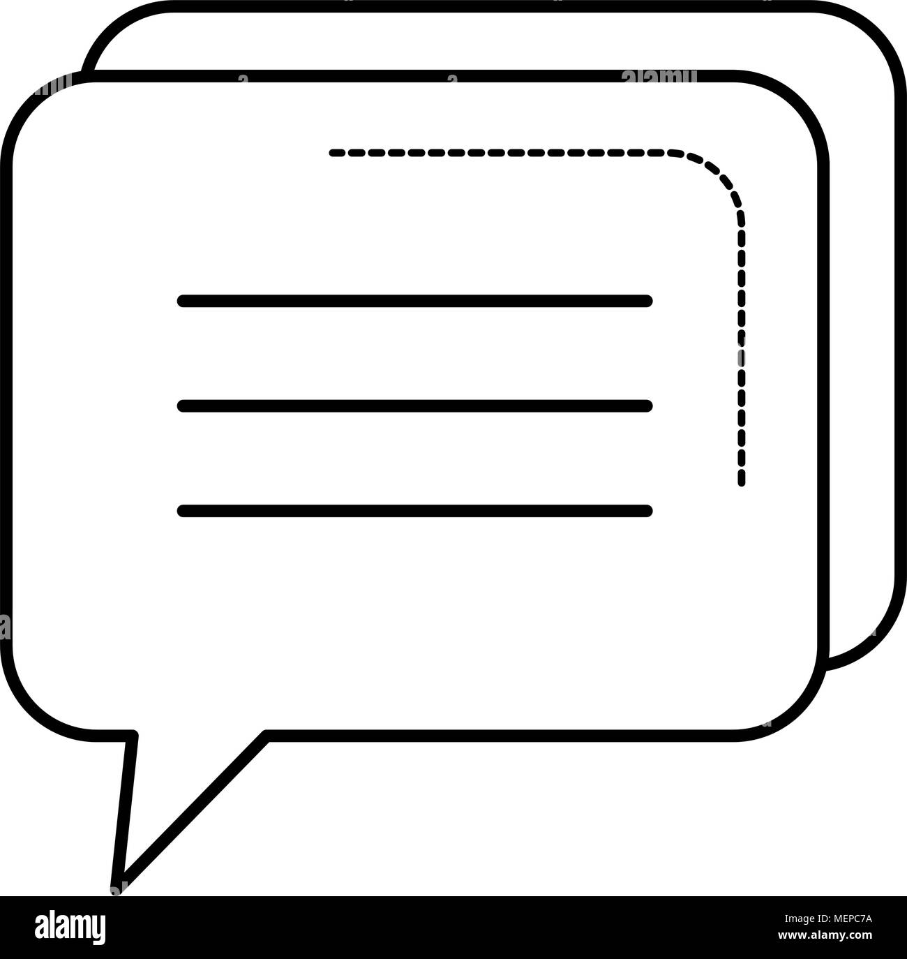 speech bubble message icon Stock Vector Image & Art - Alamy
