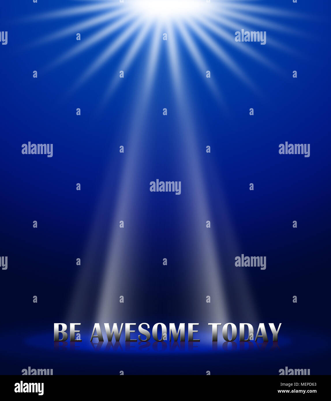 Thought For The Week: Be Awesome Today Spotlight - 3d Illustration ...