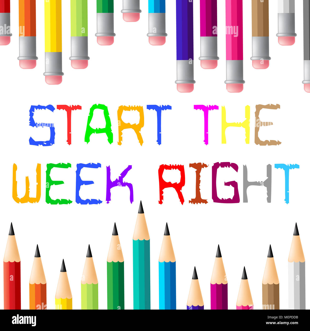 Positive monday quotes hi-res stock photography and images - Alamy