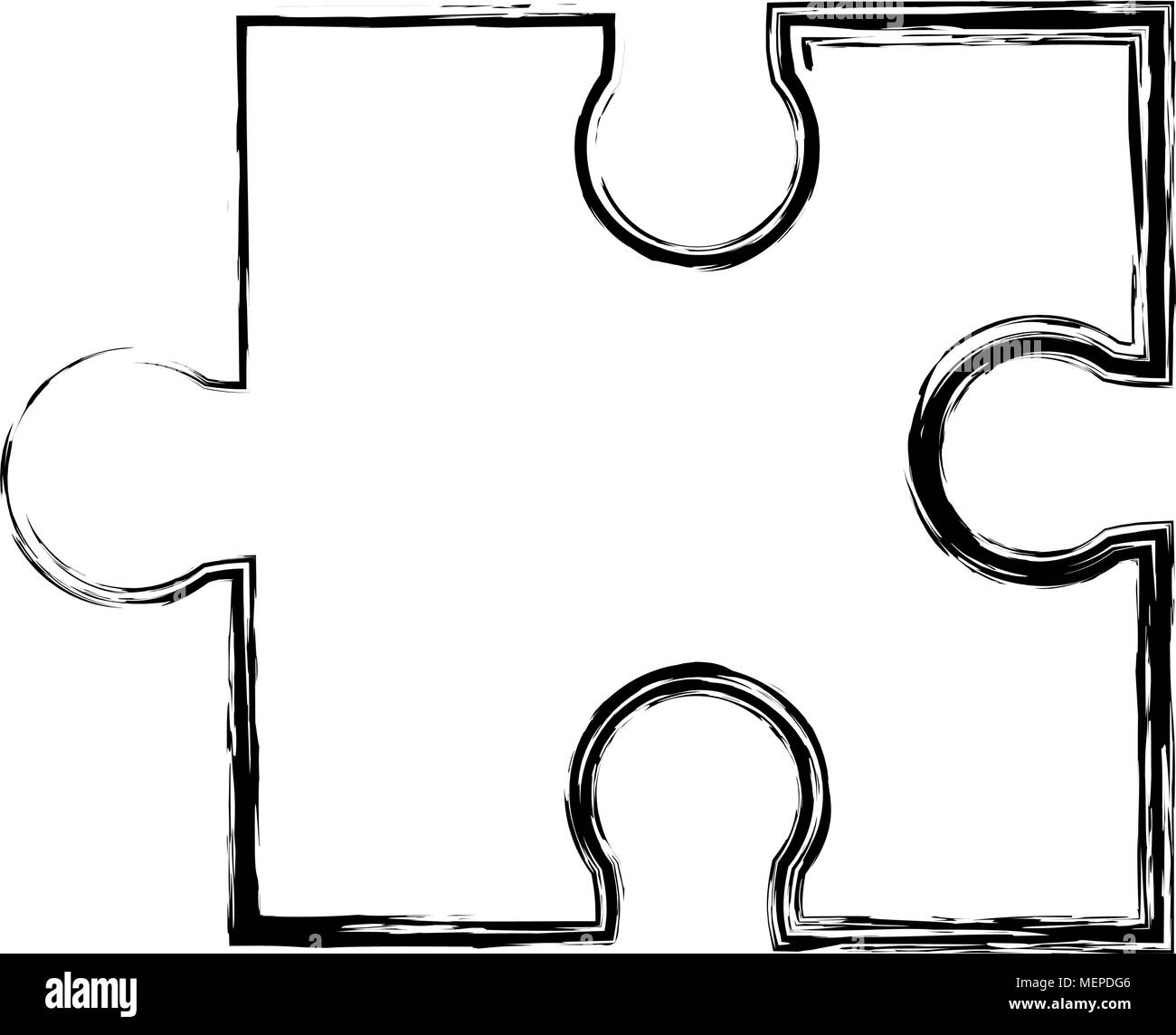 Icon problem solving puzzle Black and White Stock Photos & Images - Alamy