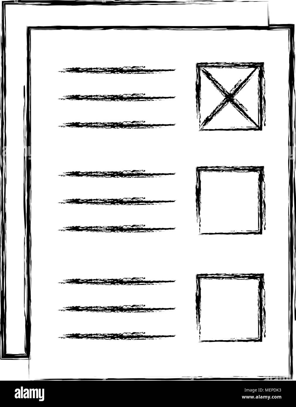 paper document isolated icon Stock Vector Image & Art - Alamy