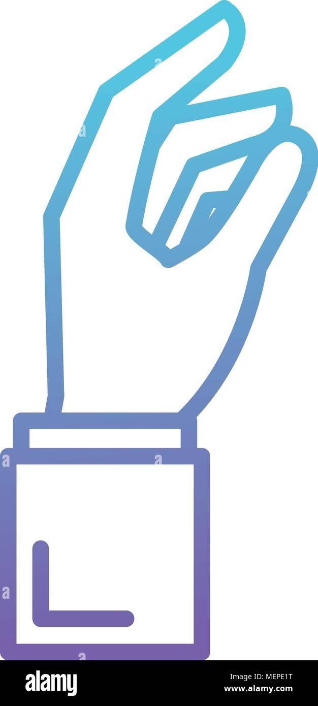 hand human isolated icon Stock Vector Image & Art - Alamy