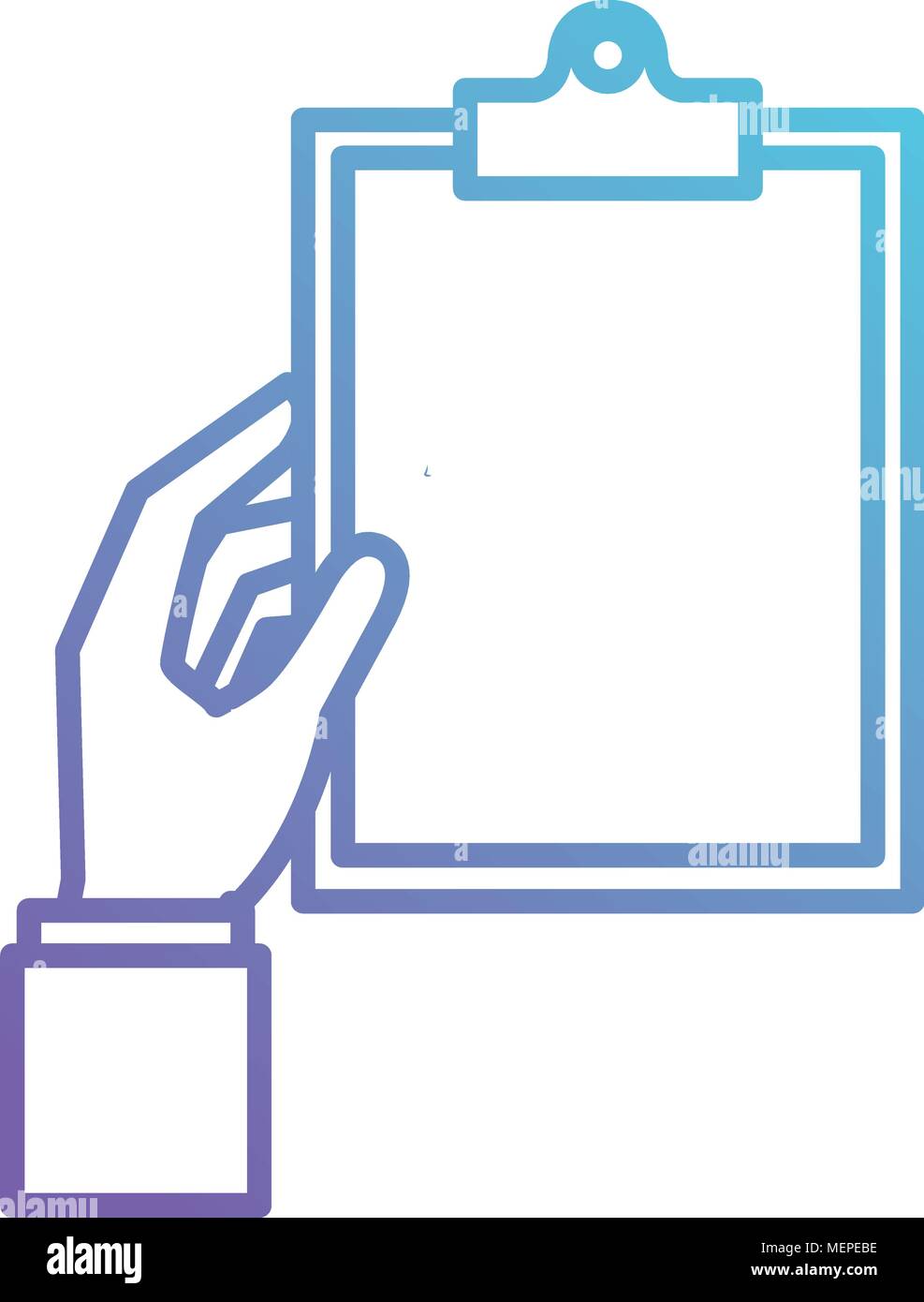 hand with clipboard checklist Stock Vector Image & Art - Alamy