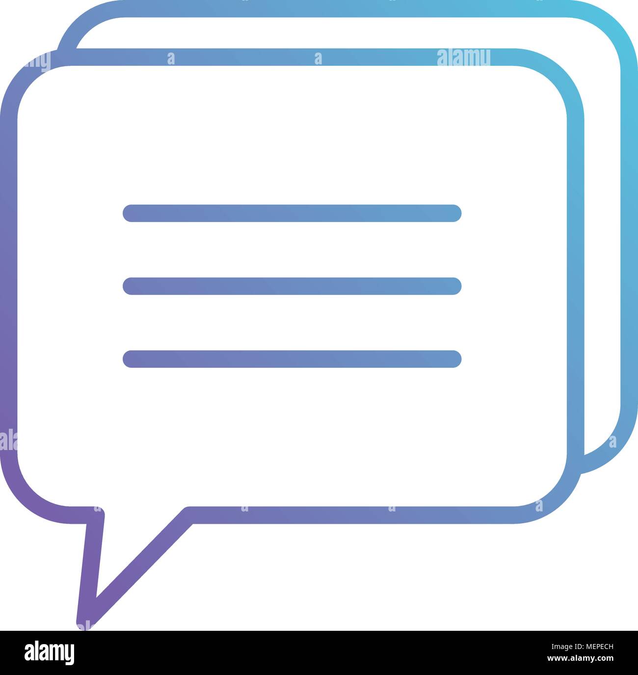 speech bubble message icon Stock Vector Image & Art - Alamy