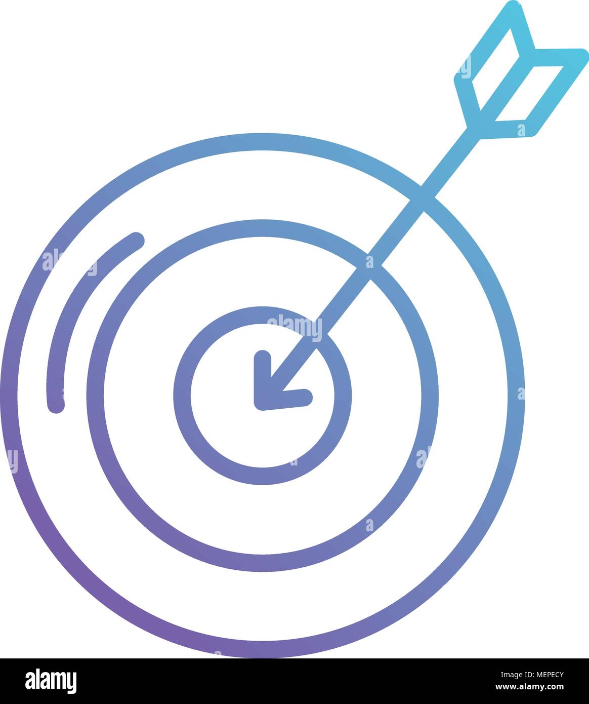 target with arrow icon Stock Vector Image & Art - Alamy